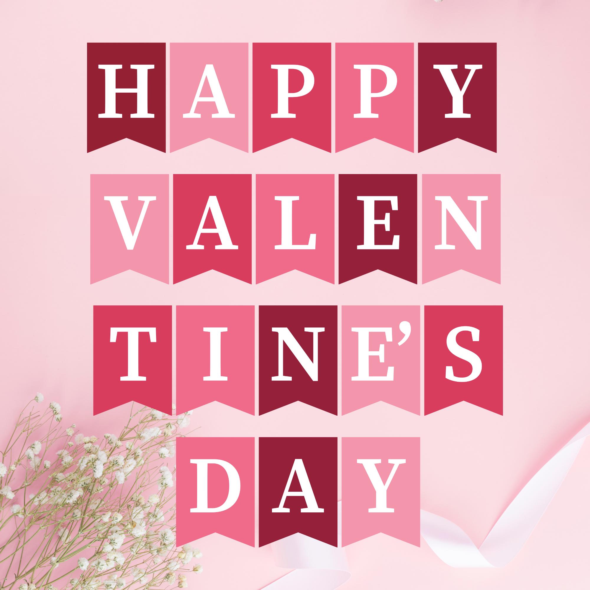 Printable Valentine's Day Decor, Valentines Day Banner Printable ...