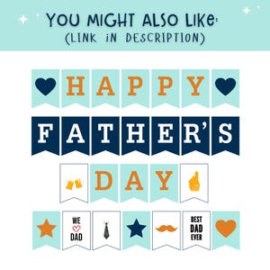 Father's Day Banner Printable, Best Dad Ever Banner Printable, Fathers ...