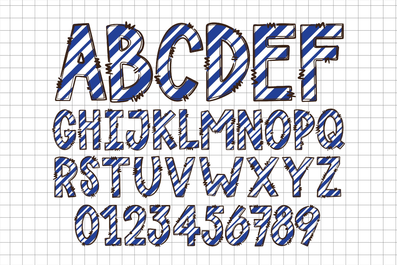 Blue and White Alphabet Letters PNG Bundle Alphabet PNG - Etsy