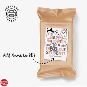 Halloween Student Gift Tags Printable – Faboolous Classroom Treat Tags ...