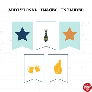 Father's Day Pennant Banner Printable, Happy Father's Day Banner, Best ...