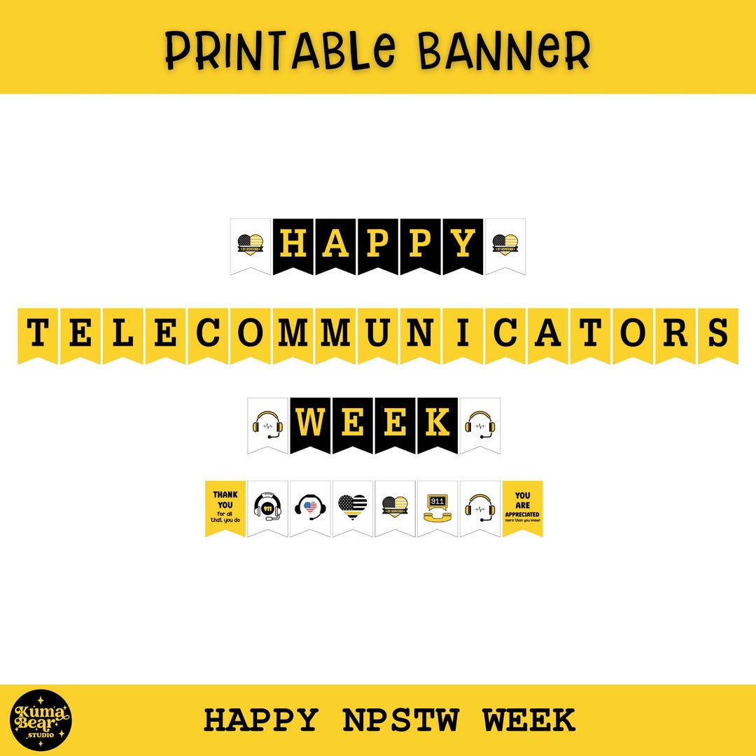 Public Safety Telecommunicators Week Banner, Telecommunicators ...