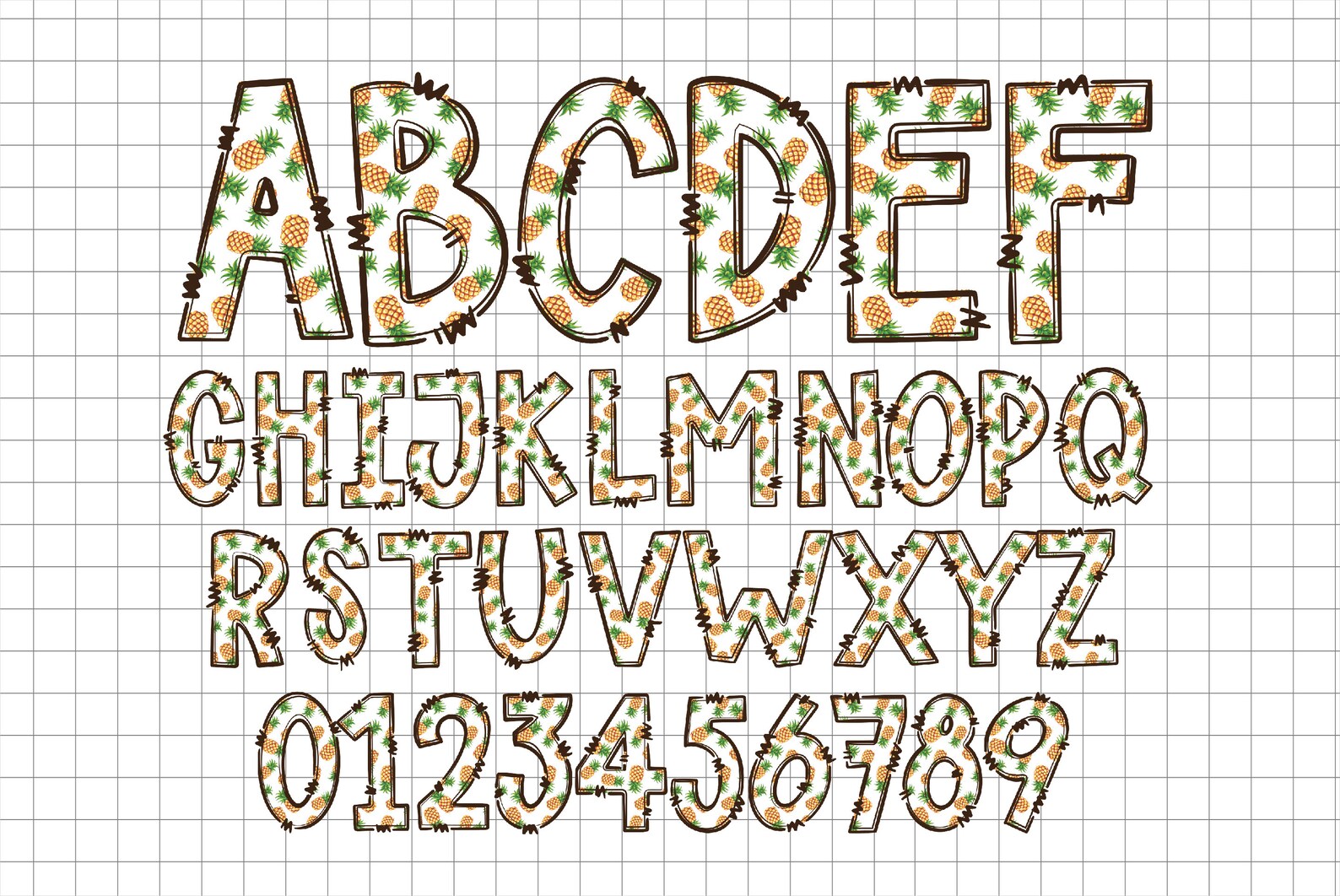 Summer Alphabet PNG Alphabet Sublimation Alphabet Letters - Etsy