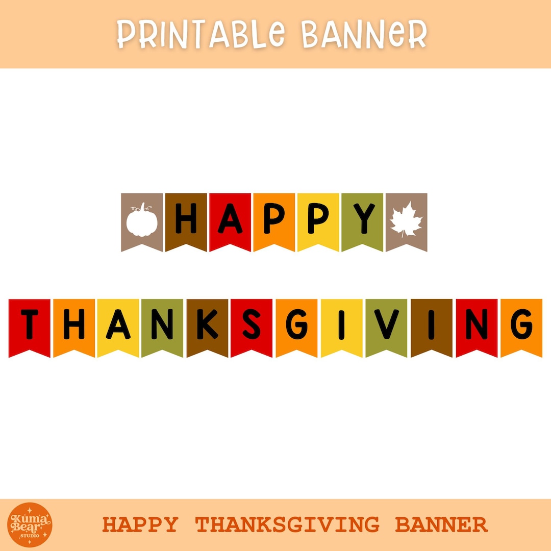 Thanksgiving Banner, Thanksgiving Decor, Thankful Banner, Fall Bulletin ...