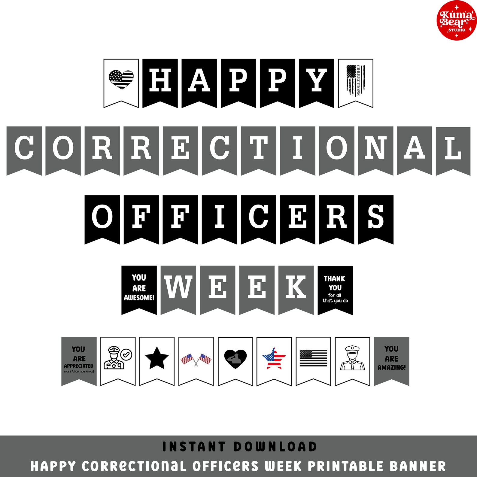 Printable Banner Correctional Officers Week, Correctional Officer ...
