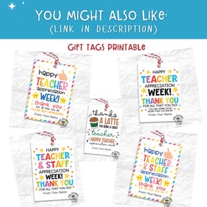 Teacher Staff Appreciation Week Sign Printable, Teacher Appreciation ...