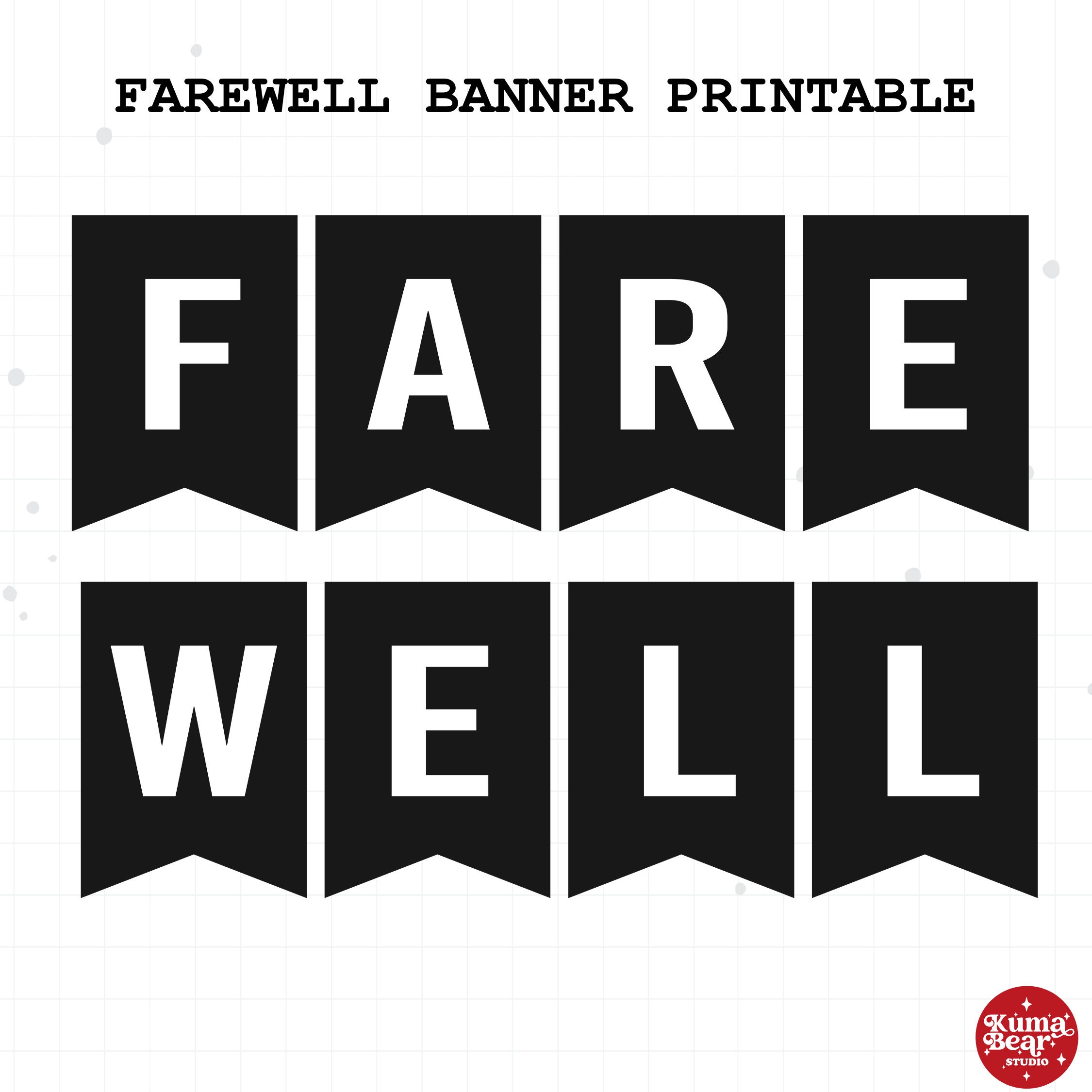 Farewell Banner Printable, We Will Miss You Bunting Flag, Retirement ...
