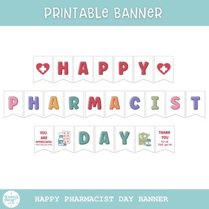 Pharmacist Day Printable Pharmacist Day Banner Pharmacist Appreciation ...