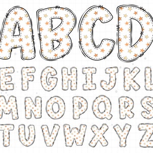 Space PNG, Space Alphabet PNG, Space Doodle Letters, Space Sublimation ...