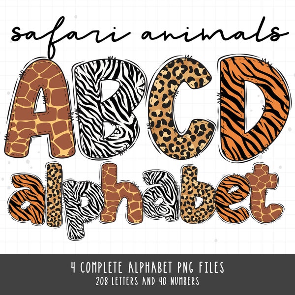 Safari Letters - Etsy