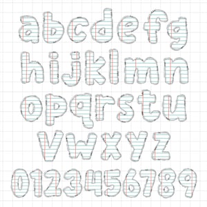 School Doodle Alphabet Bundle, School PNG Letters, Numbers ...