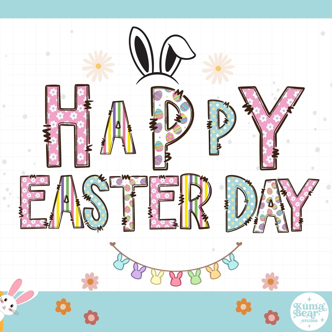 Easter Alphabet, Easter Letters PNG, Easter PNG Sublimation, Easter ...