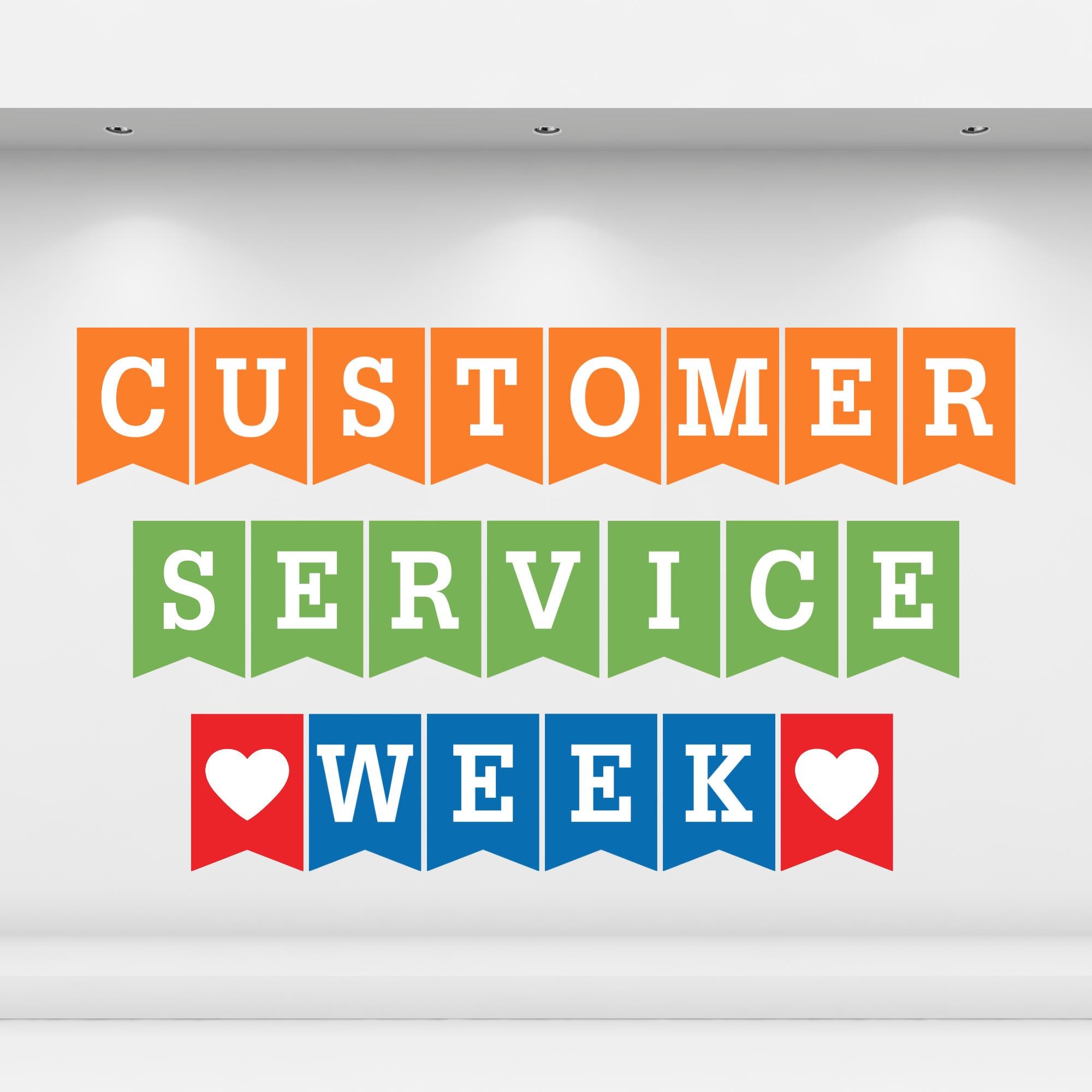 Customer Service Week Banner Printable, Customer Service Appreciation ...