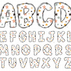 Honey Bee Alphabet Bumble Bee PNG Cute Bee Doodle Letters - Etsy
