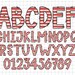 Scandi Red Blue and Brown Alphabet Letters PNG Bundle Scandi - Etsy