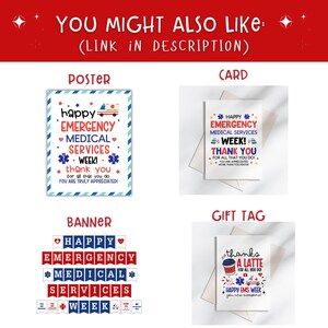 EMS Week Printable Banner, Emergency Medical Services Week Banner ...