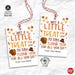 Thanksgiving Treat Tags, Just a Little Treat Printable Tags, Fall Thank ...