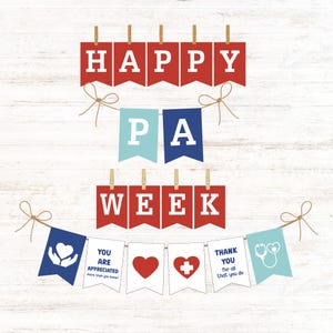Banner Printable Physician Assistant Week, PA Week Banners and Signs ...
