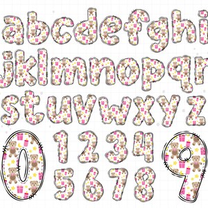 Baby Girl PNG, Kids Doodle Letters PNG, Baby Girl Alphabet Number Png ...