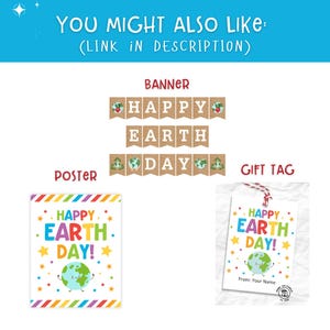 Earth Day Sign Printable, Earth Day Poster, Happy Earth Day Printable ...