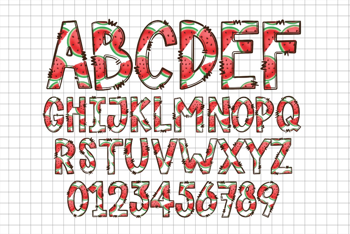 Summer Alphabet PNG Alphabet Sublimation Alphabet Letters - Etsy