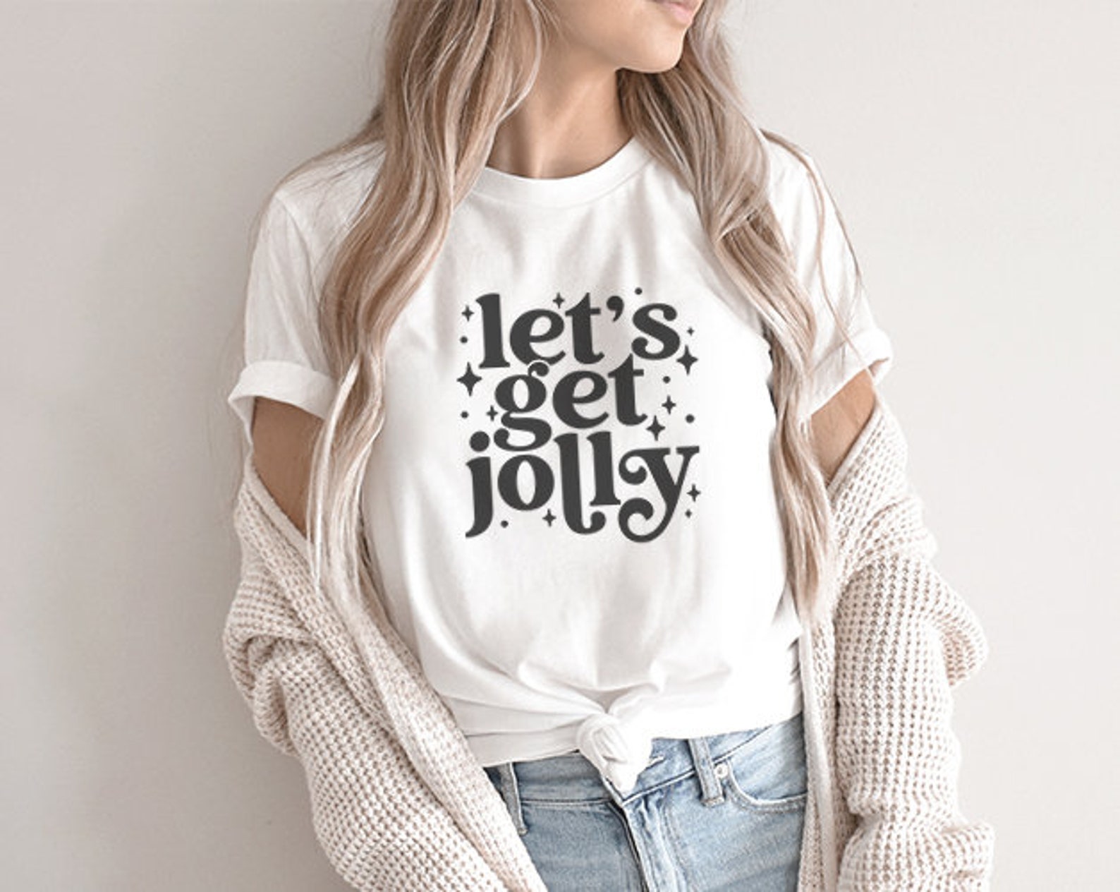 Let's Get Jolly SVG Christmas Svg Winter Svg Holiday - Etsy