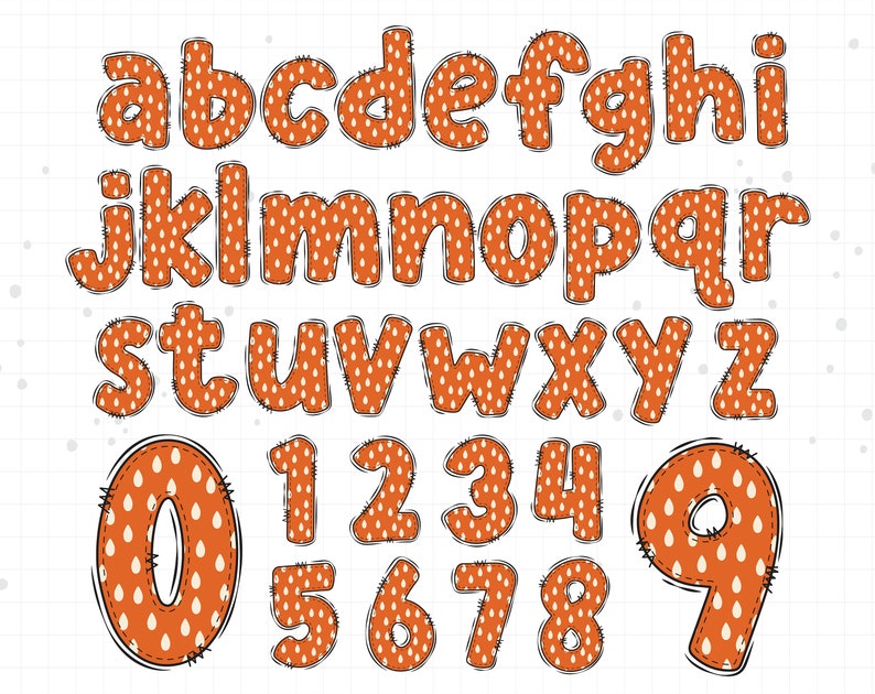 Fall Alphabet Letters Bundle PNG Files Fall Sublimation - Etsy