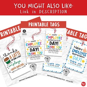 Employee Appreciation Day Printable Sign, Employee Appreciation Week ...