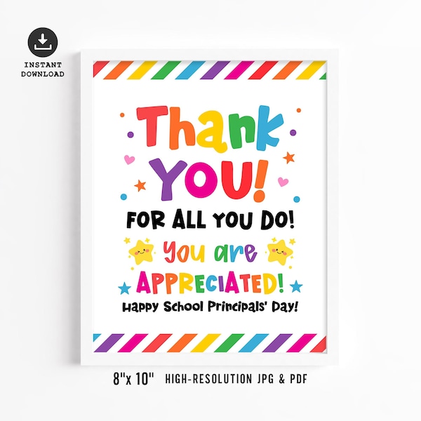 Happy Principals Day Banner - Etsy