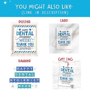 Dental Hygienist Week Sign Printable, Dental Hygienists Week Poster ...