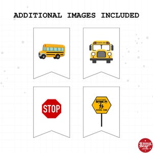 School Bus Safety Week Printable Banner PNG School Bus Driver & Monitor ...
