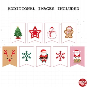 Merry Friendsmas Banner Printable Pink Christmas Banner Garland, Pink ...