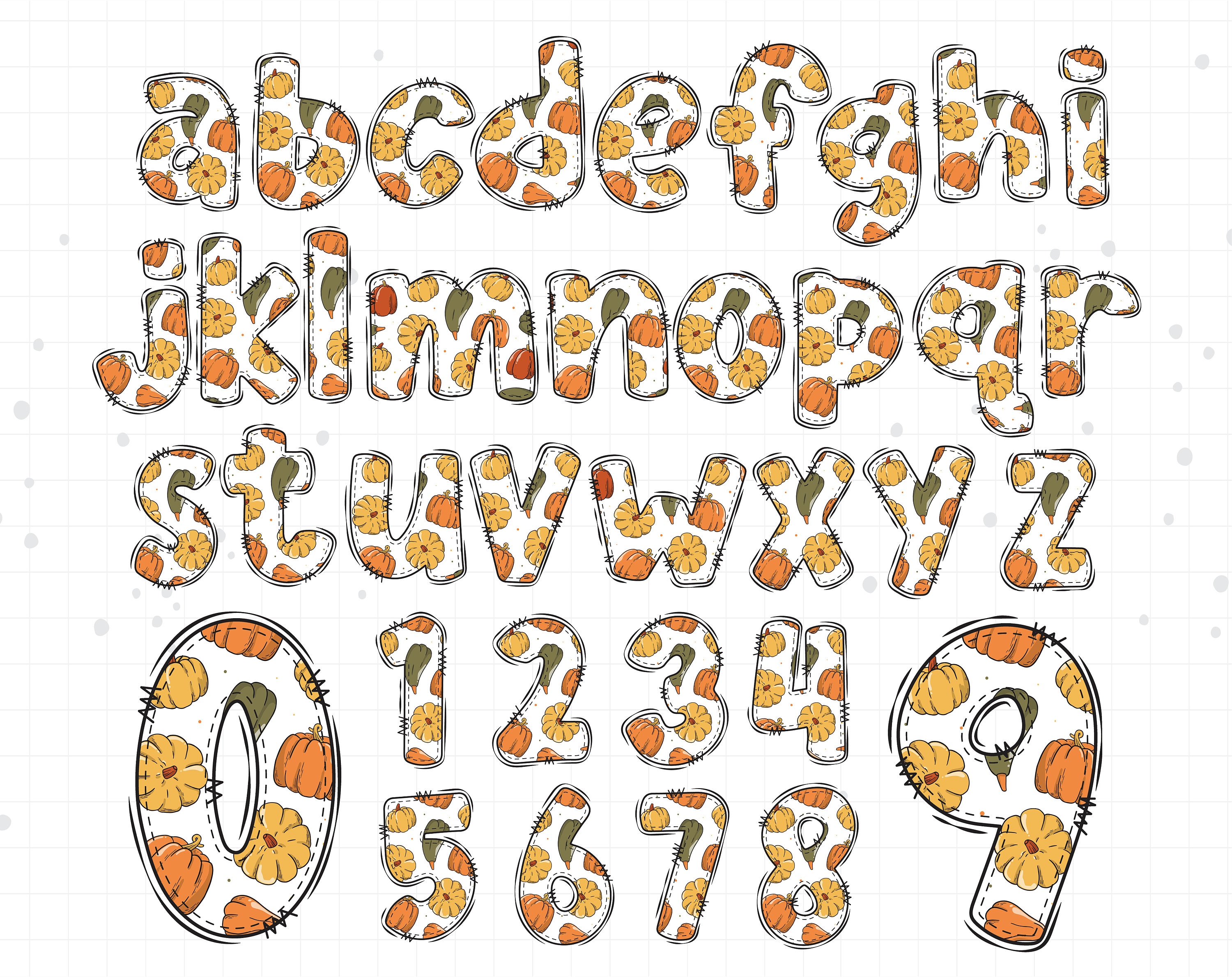Thanksgiving Alphabet Letters Bundle Thanksgiving Alphabet - Etsy