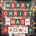 Christmas Banner Printable Bunting Flags - Etsy