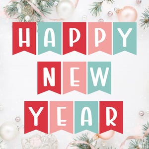 New Year’s Eve Party Banner Printable Happy New Year 2025 Banner New ...