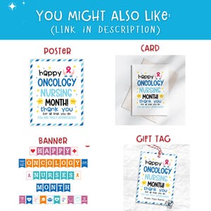 Oncology Nurses Month Sign Printable, Happy Oncology Nursing Month ...