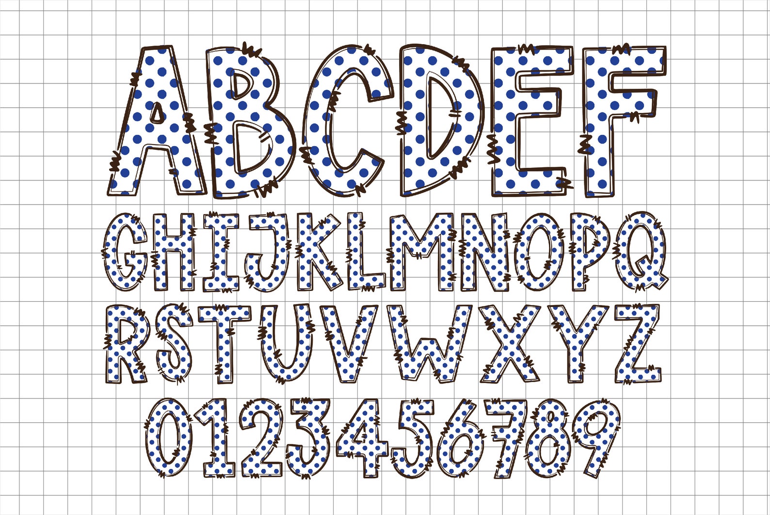 Blue and White Alphabet Letters PNG Bundle Alphabet PNG - Etsy