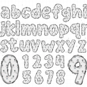 Space Doodle Alphabet Bundle, Space PNG Letters, Space Sublimation ...