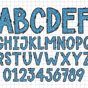Glitter Alphabet Letters PNG Bundle, Glitter Alphabet PNG, Alphabet ...