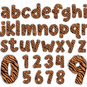 Safari Animals Skin Alphabet PNG, Alphabet Sublimation, Alphabet ...