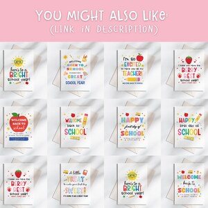 Happy First Day of School Card, Printable Back to School Greeting Card ...