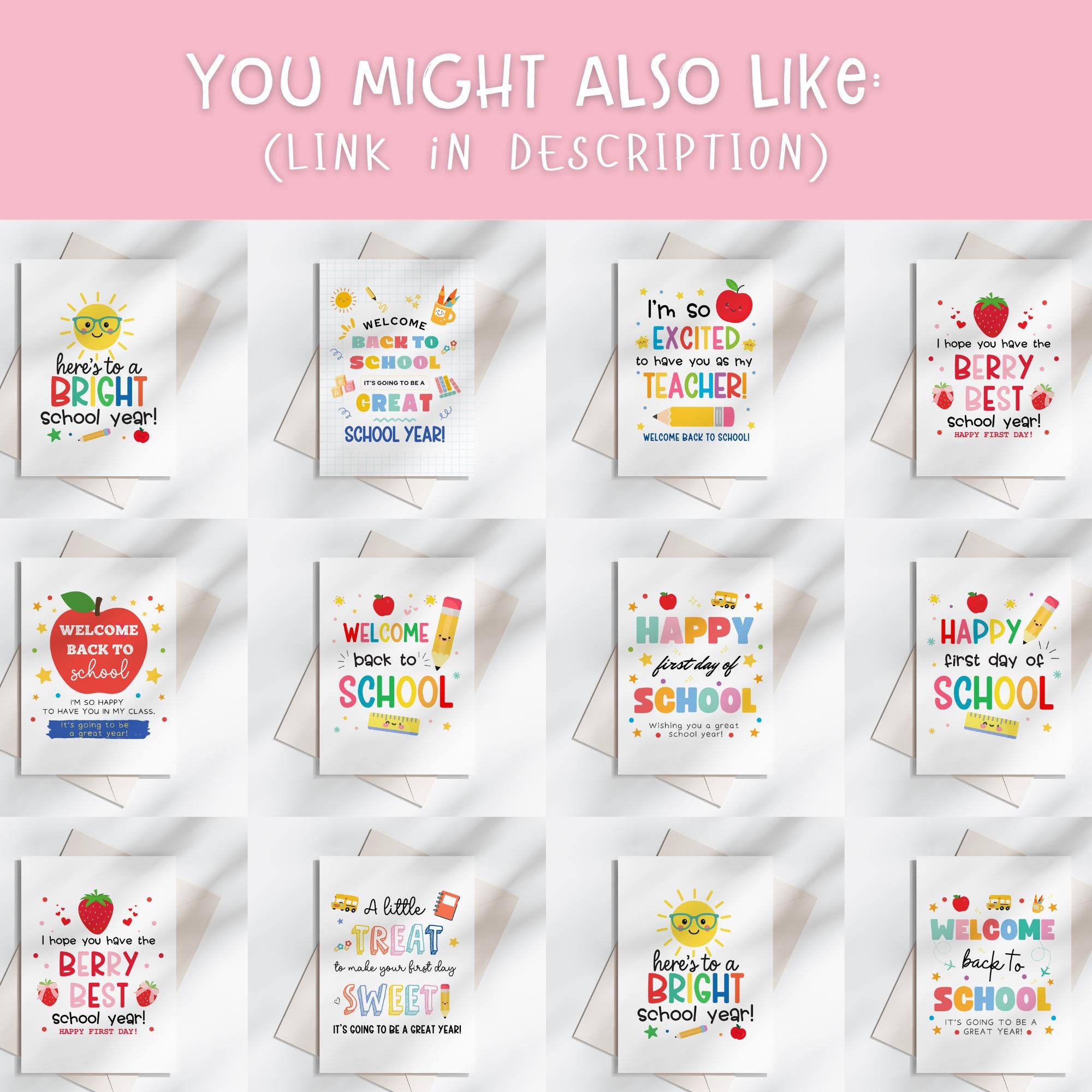 Happy First Day of School Card, Printable Back to School Greeting Card ...