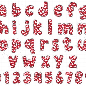 Summer Cherry Alphabet PNG, Cherries Alphabet Sublimation, Summer ...