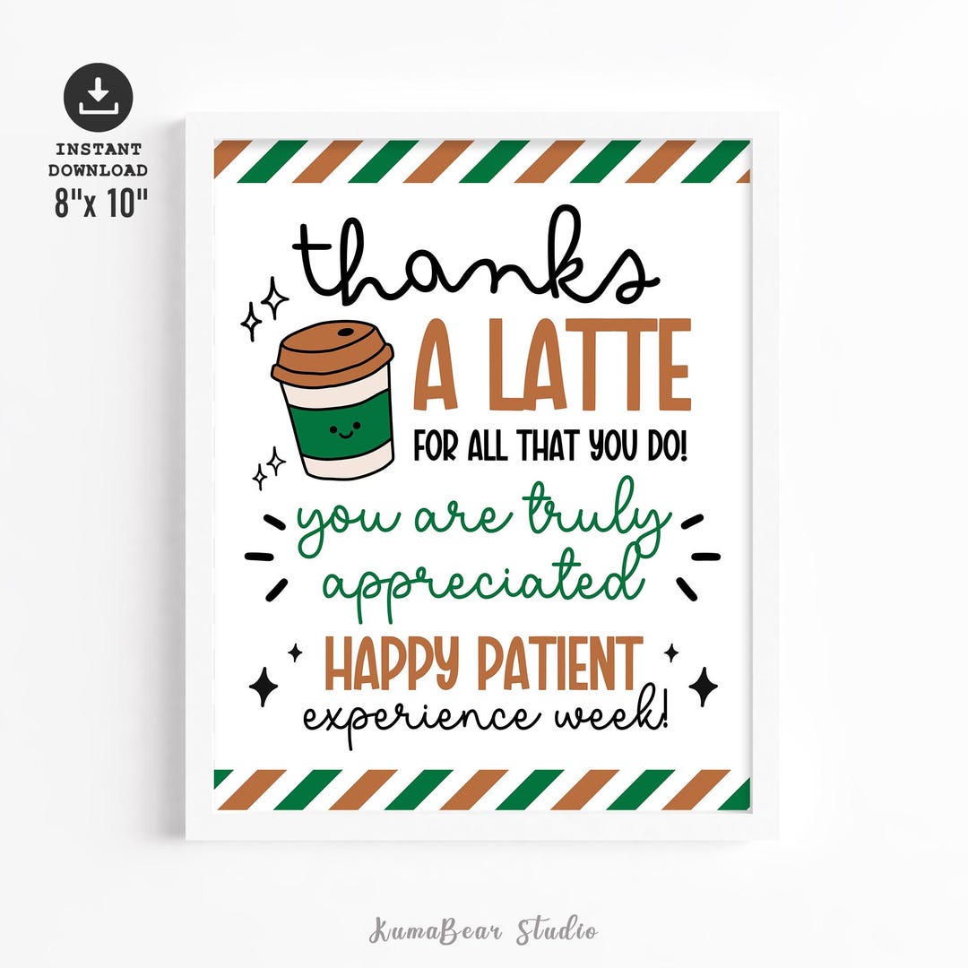 Patient Experience Week Sign Printable, Patient Experience Appreciation ...