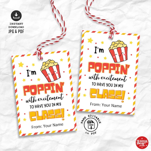 Popcorn Tags - Etsy