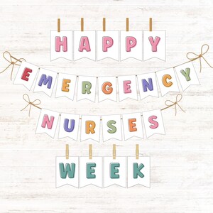 Printable Banner Emergency Nurse Week, ER Nurse Week Banners Signs ...