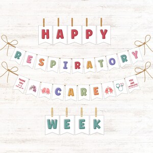 Respiratory Care Printable Banner Respiratory Care Week Decor ...