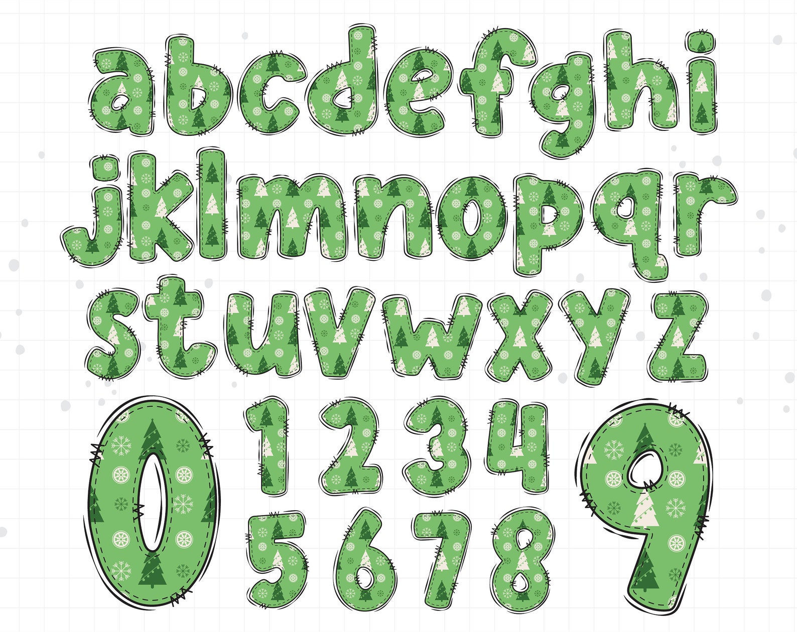 Christmas Alphabet PNG Alphabet Sublimation Alphabet Letters - Etsy