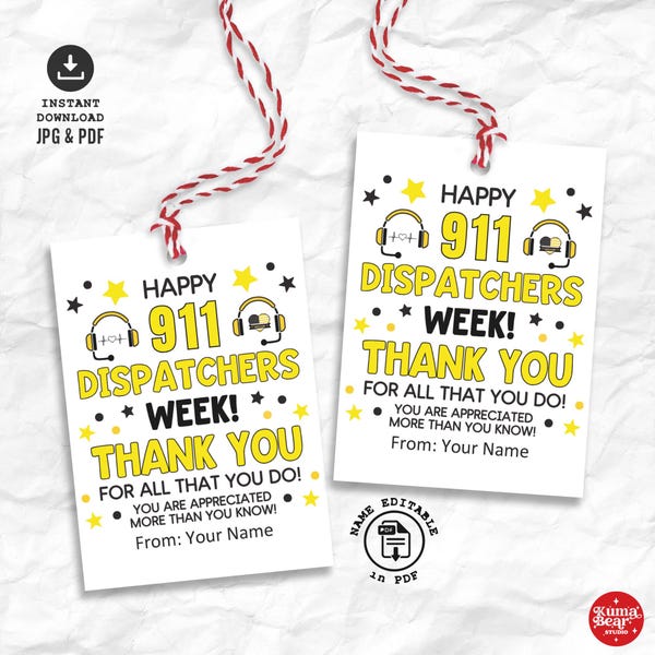 Dispatcher Appreciation Cards - Etsy