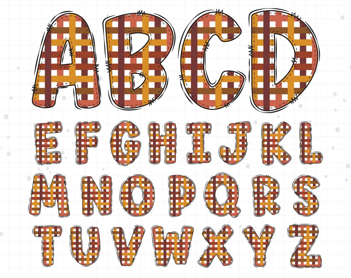 Thanksgiving Alphabet Letters Bundle Thanksgiving Alphabet - Etsy